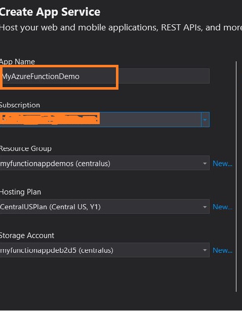 Develop And Deploy Azure Function Using Visual Studio