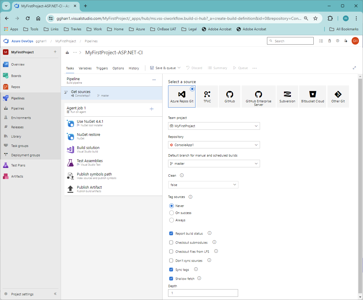 DevOps Pipeline (3), Setup from GUI&YAML