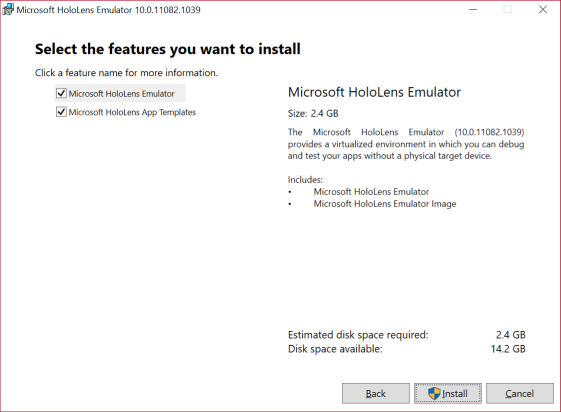Download HoloLens Emulator