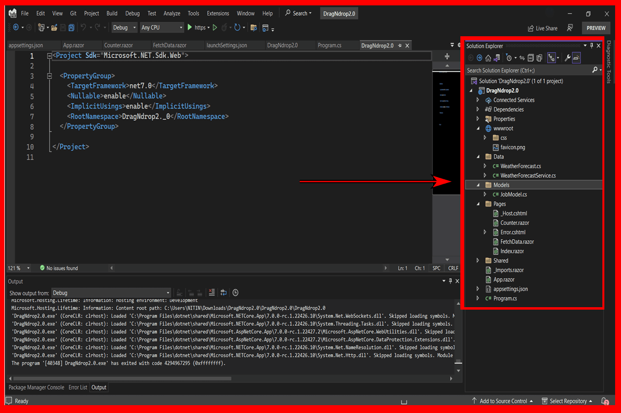 Drag And Drop In Blazor Without JavaScript