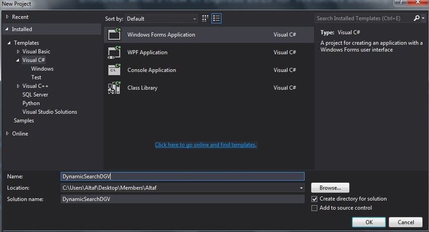 Dynamic Search In DataGridView