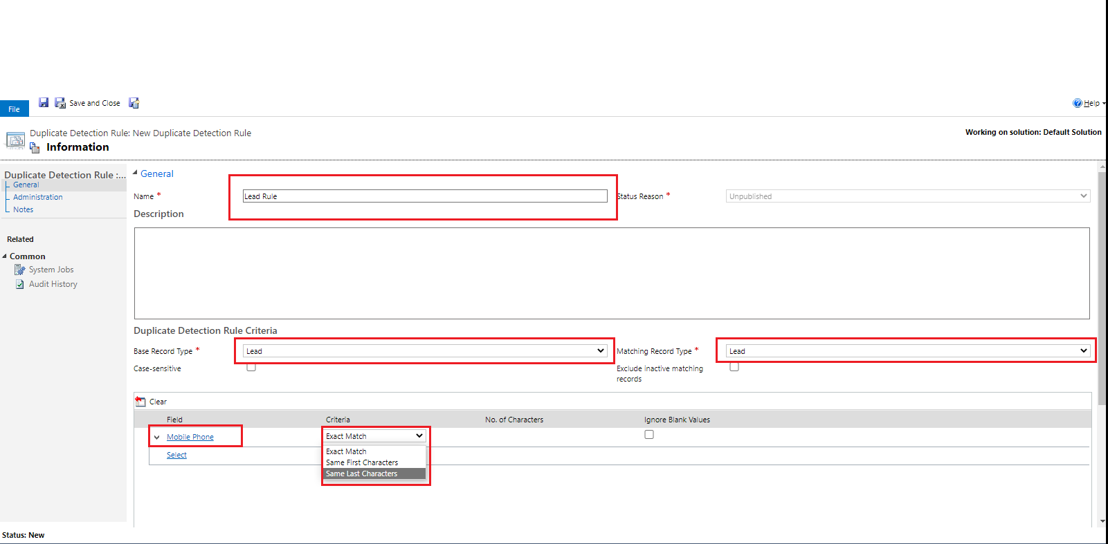 Dynamics 365 Enhanced Duplicate Detection Rules