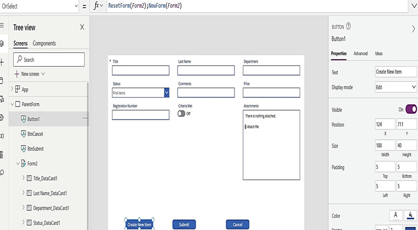 Easiest way to Create SharePoint New or Edit Form Using PowerApps
