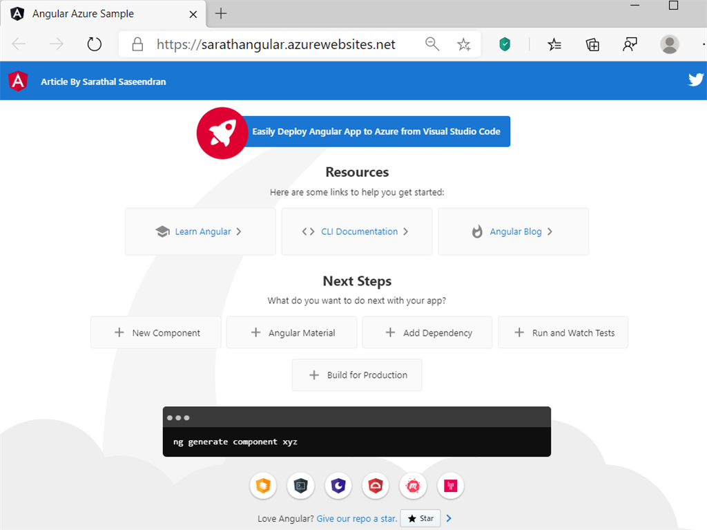 Easily Deploy Angular App To Azure From Visual Studio Code