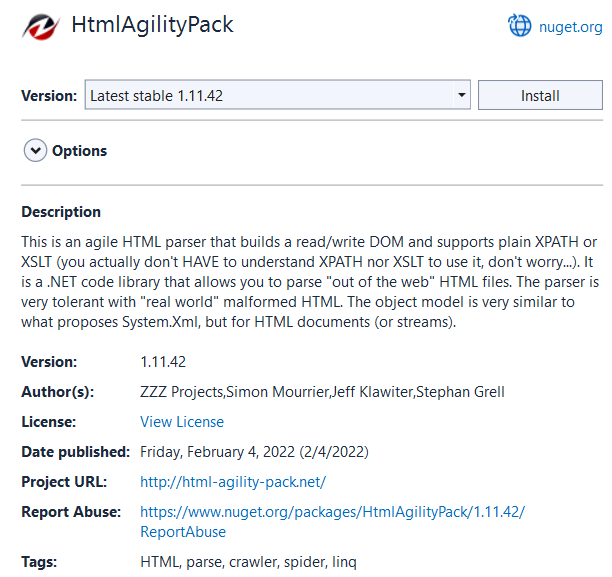 Easily Do Web Scraping In .NET Core 6.0