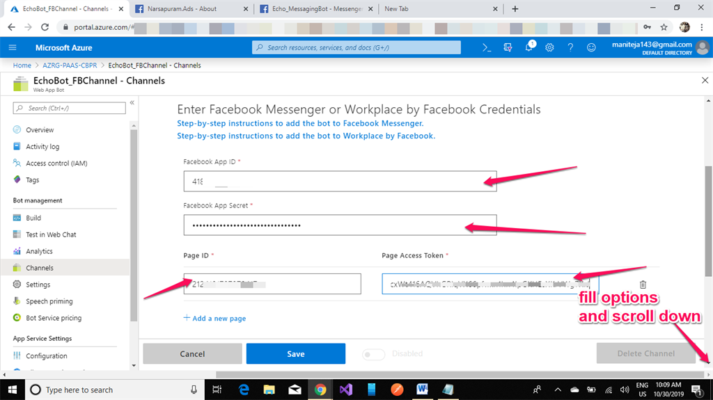 Echo Chat Bot In Facebook Messenger Using Microsoft Bot Framework Echo Chat Bot In Facebook Messenger Using Microsoft Bot Framework