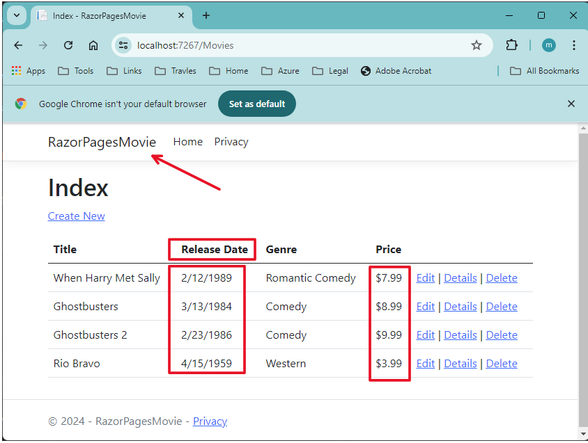Entity Framework (11-1), with .Net Core Razor Pages Code-First (2)