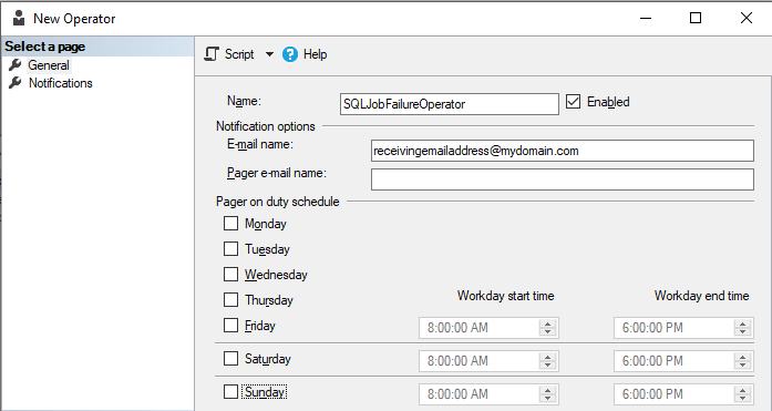 Email Notification On SQL Job Failure