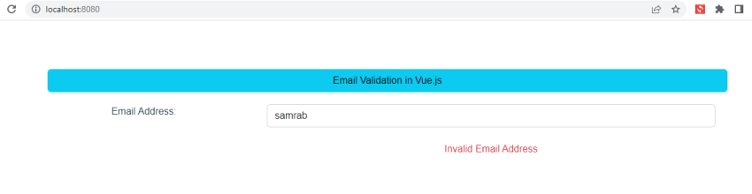 Email Validation In Vue.js