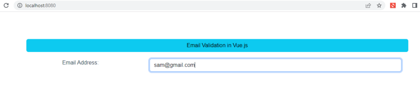 Email Validation In Vue.js