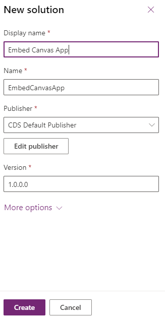 Embed Canvas App In A Model Driven App