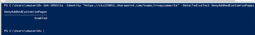 Enable Disable Custom Scripting Using SharePoint Management Shell