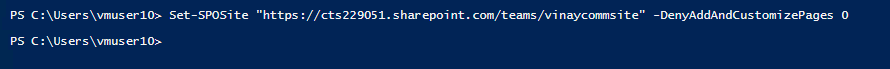 Enable Disable Custom Scripting Using SharePoint Management Shell Enable Disable Custom Scripting Using SharePoint Management Shell