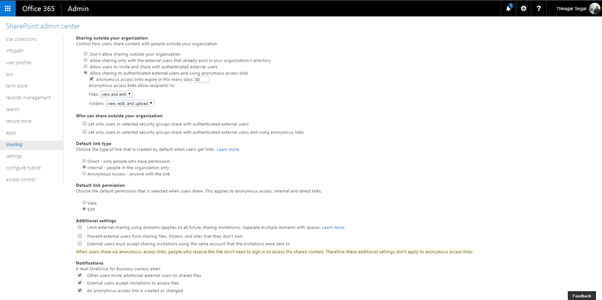 Enable External Sharing In SharePoint Online Using Powershell