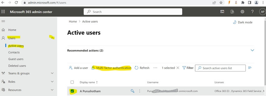 Enabling or Disabling Multifactor Authentication (MFA) In Dynamics 365 Enabling or Disabling Multifactor Authentication (MFA) In Dynamics 365