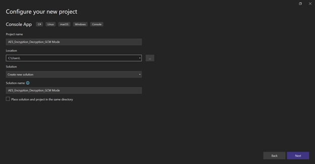 Encryption And Decryption In Aspnet Windows Console Application Using C
