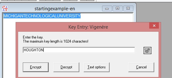 Encryption and Decryption Using Cryptool