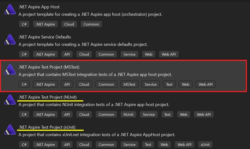 End-to-end integration testing with .NET Aspire