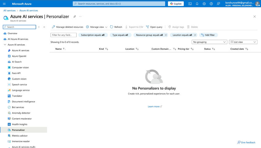 Enhancing User Experience with Azure AI Personalizer