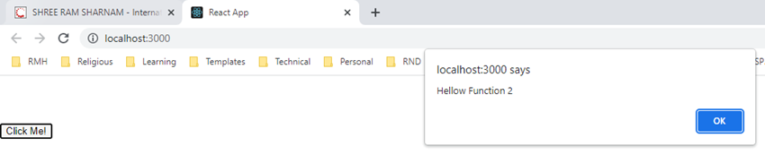 Event Handling In ReactJS