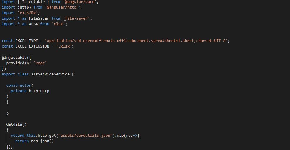 Excel File Export In Angular Using Service