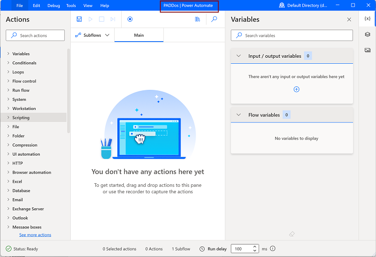 Execute DOS Command in Desktop flow using Microsoft Power Automate