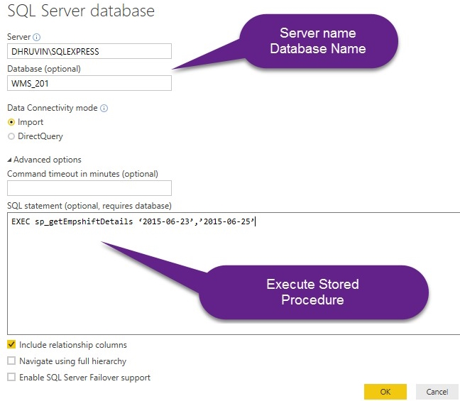 Execute Sql Server Stored Procedure With User Parameter In Power Bi 6325