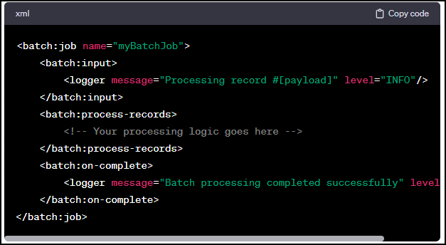 Explain Batch Processing in MuleSoft
