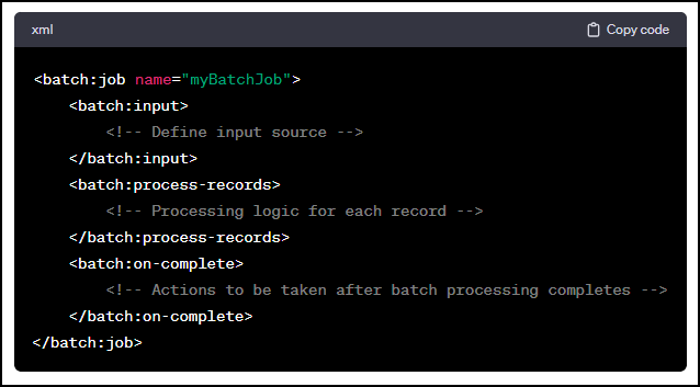 Explain Batch Processing in MuleSoft