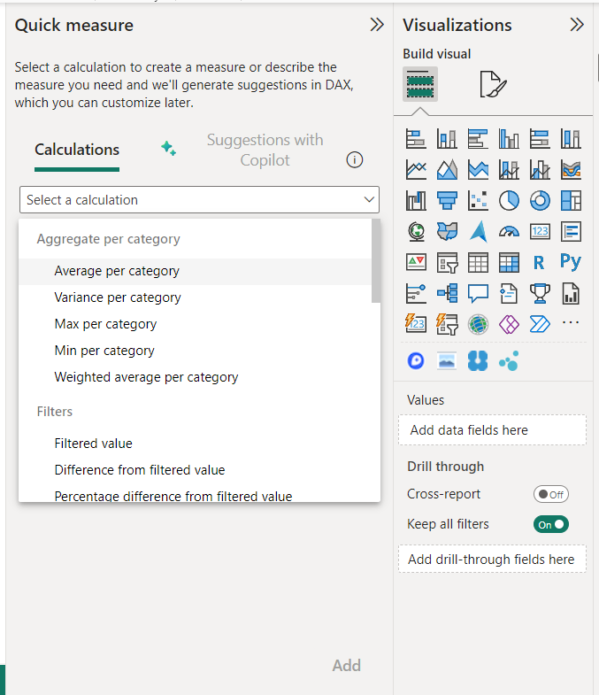 Exploring Quick Measures in Power BI Exploring Quick Measures in Power BI