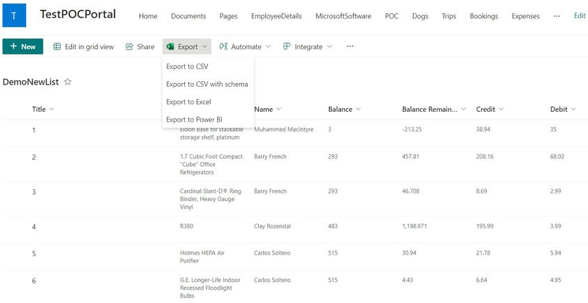 Exploring the Export Functionality within SharePoint Lists