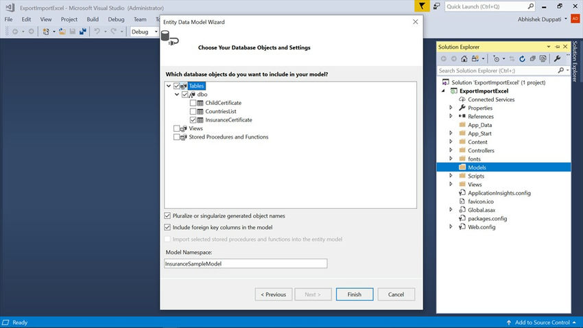 Import And Export Data Using Excel File In ASP.NET MVC