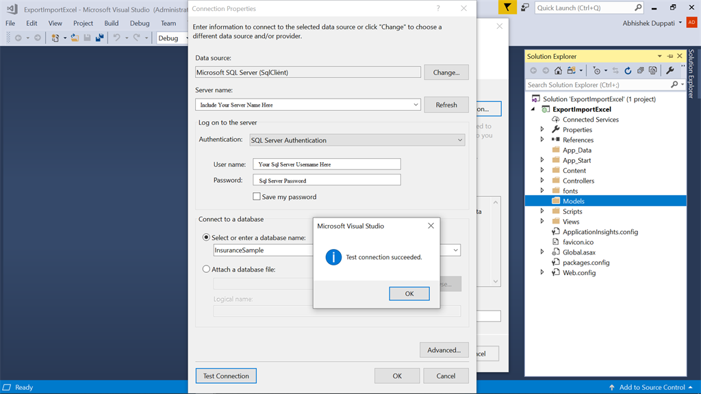 Import And Export Data Using Excel File In ASP.NET MVC