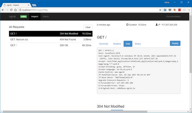 Exposing Local Web Server To Internet Using Ngrok