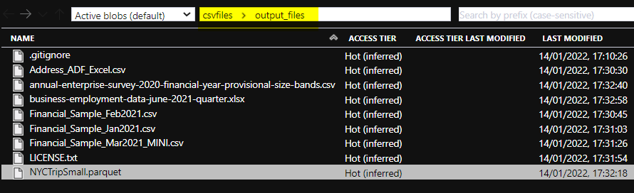 Extract File Names And Copy From Source Path In Azure Data Factory