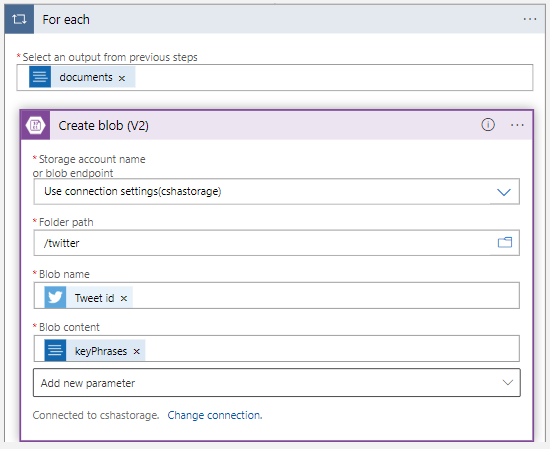 Extract The Key Phrases From The Specific Tweet And Store It In Blob Storage Using Azure Logic App
