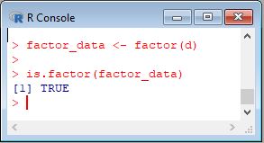 Factors In R