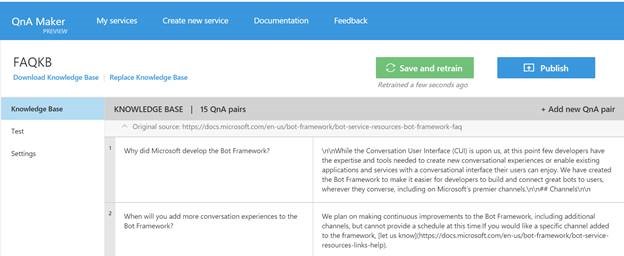 FAQ based Bot Application Using QnA Maker - Part One