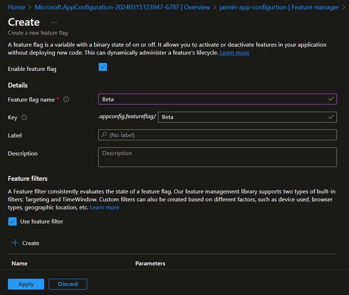 Feature Flags in .NET Core with Azure