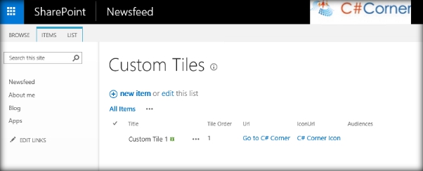 Feature Pack 1 Create App Launcher Custom Tiles In Sharepoint Server 2016