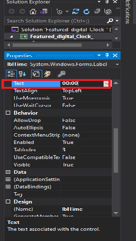 Featured Digital Clock In C#