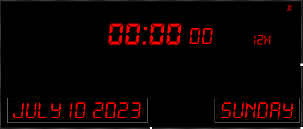 Featured Digital Clock In C#