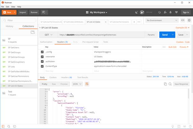 Fetching Sharepoint List Items Using A Simple Rest Command