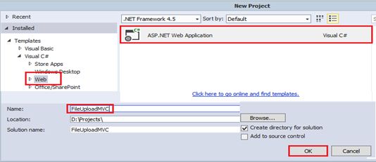 File Upload Using ASP.NET MVC 4.5 Application File Upload Using ASP.NET MVC 4.5 Application