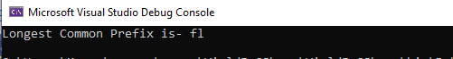 Find The Longest Common Prefix In C