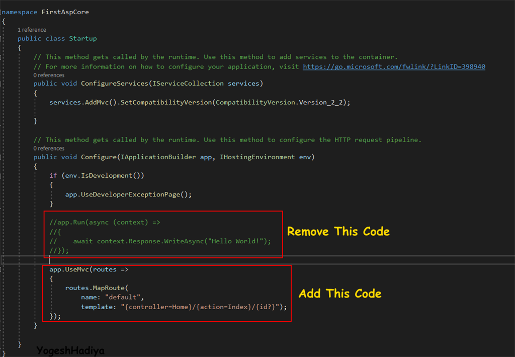 First Website/Project Of ASP.NET Core