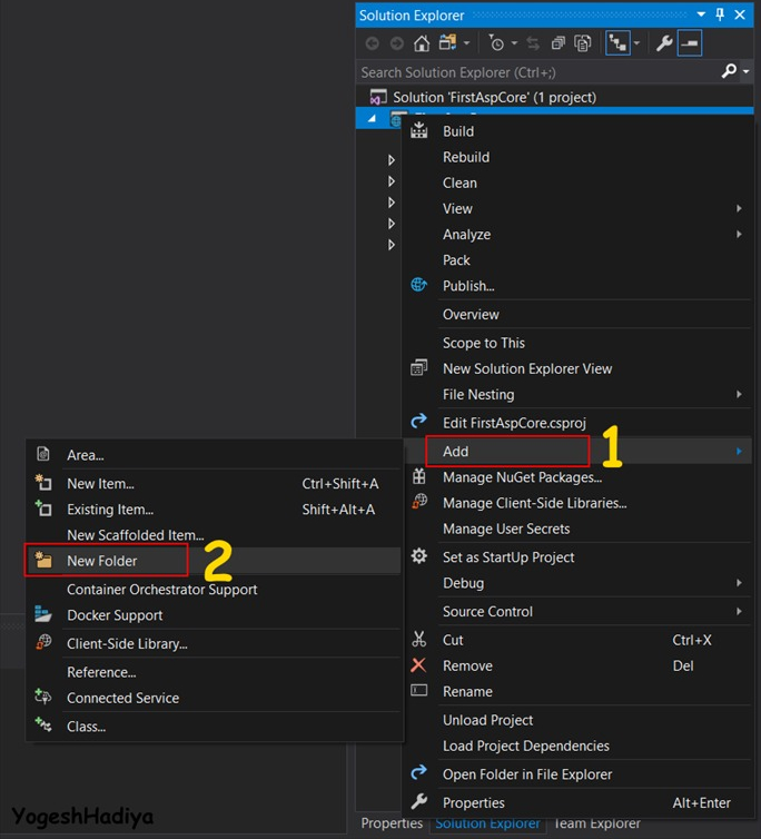 First Website/Project Of ASP.NET Core