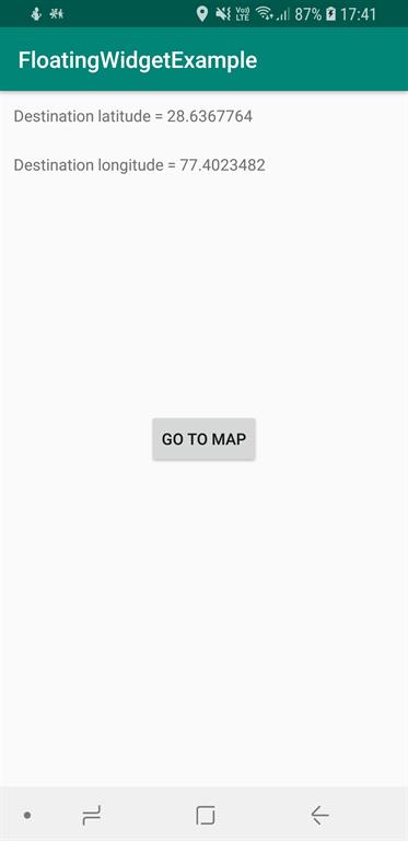 Floating Widget In Android