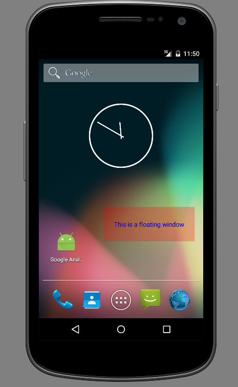 Floating Window In Android