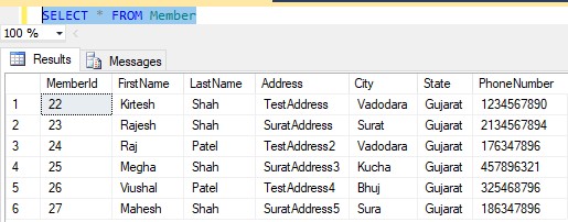 FOR XML In SQL Sever